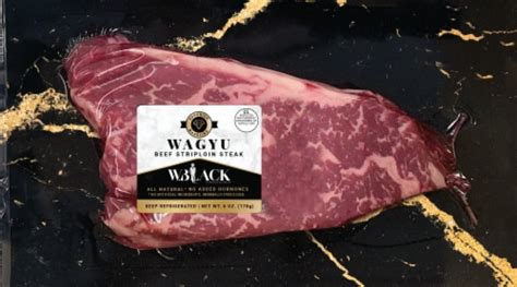 W Black Wagyu Beef Striploin Steak 6 Oz Frys Food Stores