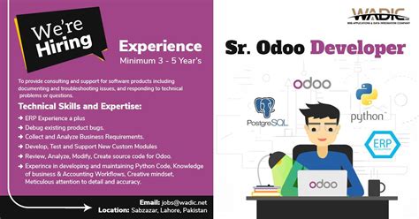Wadic On Linkedin Odoopythondeveloper Lahore Odooapps Upgrading Developing Odooerp