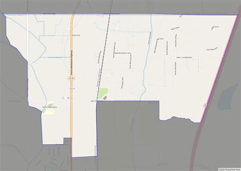 Map Of Tyhee Cdp Thong Thai Real