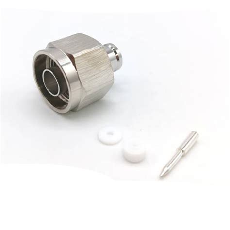 N Male Solder Type Connector For Superflex 1 4s 250 Feeder Cable