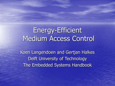 Ppt Energy Efficient Medium Access Control Powerpoint Presentation Free Download Id4328796