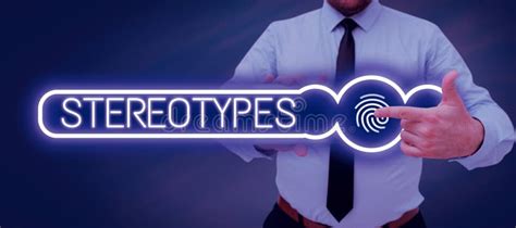 Conceptual Caption Stereotypes Business Idea Any Thought Widely