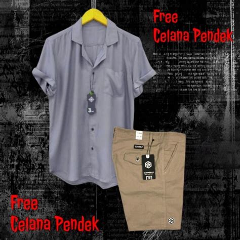 Jual Paket Hemat Cod Setelan Pria Dewasa Terkini Kemeja Pria Polos