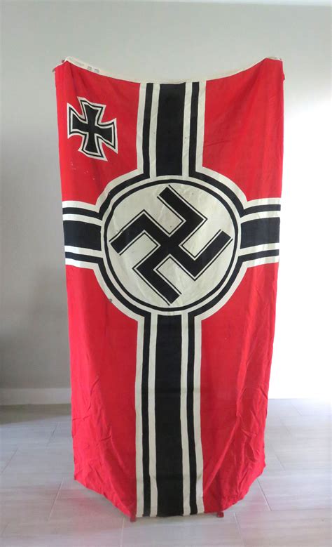 Germany Kriegsmarine Reichskriegsflagge Battle Flag Version 1 — Ww2