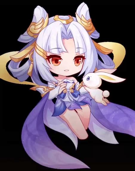 王者荣耀q版嫦娥王者荣耀四大美女q版 伤感说说吧