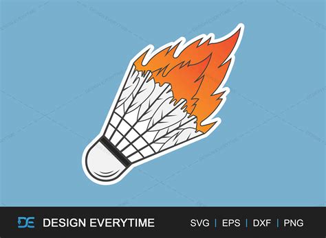Badminton Vector SVG Racket Silhouette Graphic By DesignEverytime