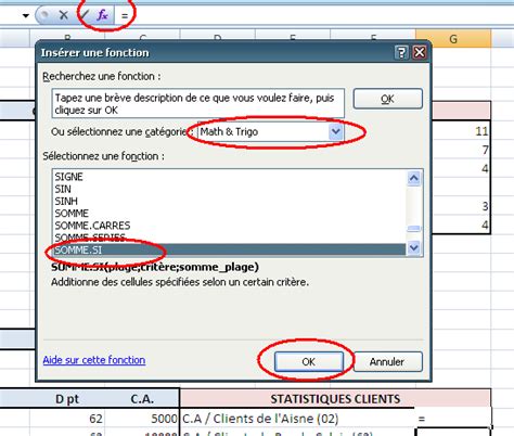 Cours Ms Excel Fonctions statistiques et mathématiques avec Exercice Corrigé TP Office