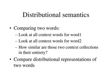 Ppt Distributional Semantics Word Association And Similarity Powerpoint Presentation Id 1611721