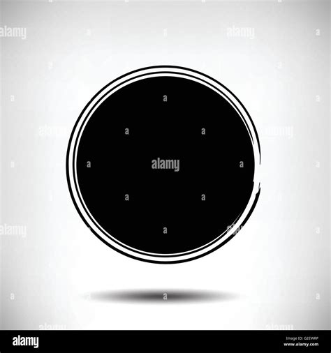 Black Vector Grunge Circle Background Stock Vector Image Art Alamy
