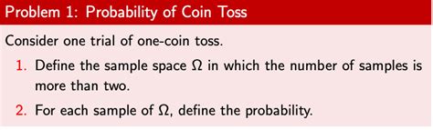 Solved Problem Probability Of Coin Toss Consider One Chegg