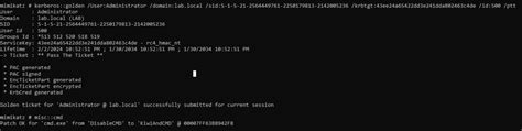 Active Directory Kerberos Golden Ticket Vk9 Security