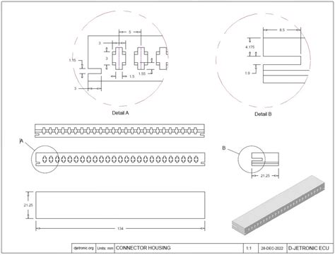 ECU Male Connector D Jetronic
