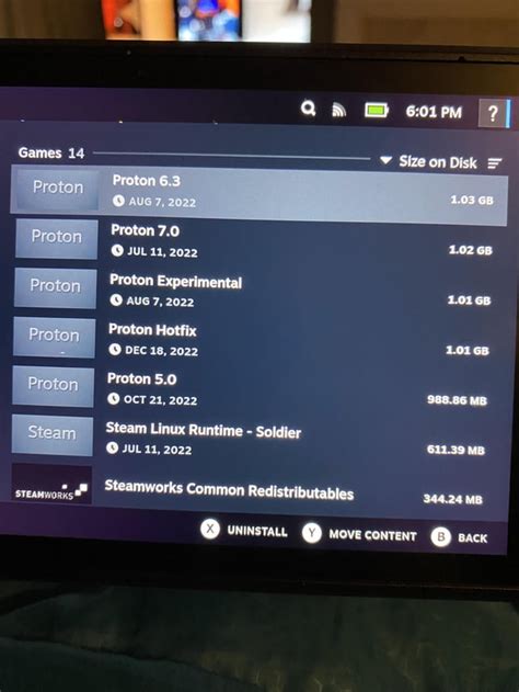 what proton version to use r steamdeck