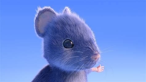 3d Model Mouse Cartoon Style Grey Fur Vr Ar Low Poly Cgtrader