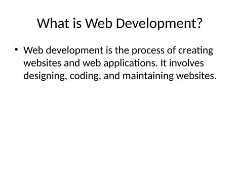 Webdevelopmentpresentationpptx For Bca Pptx