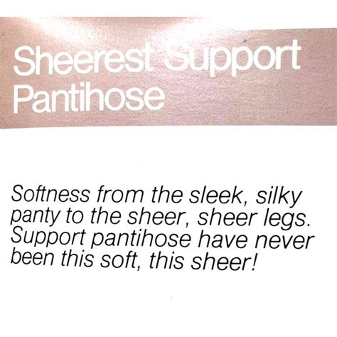 J C Penney Accessories J C Penney Sheerest Support Extra Sheer Soft