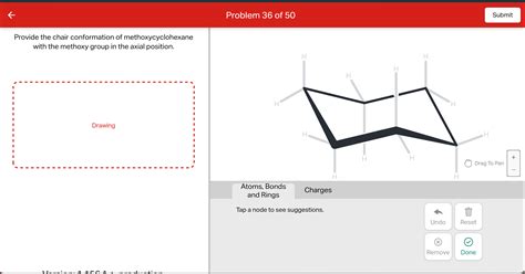 Solved Problem 36 Of 50 Provide The Chair Conformation Of
