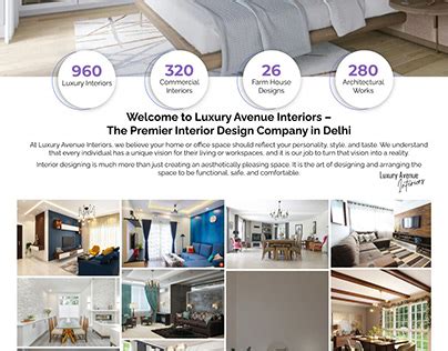 Luxury Avenue Interiors Interior Designer In Gurgaon India Behance