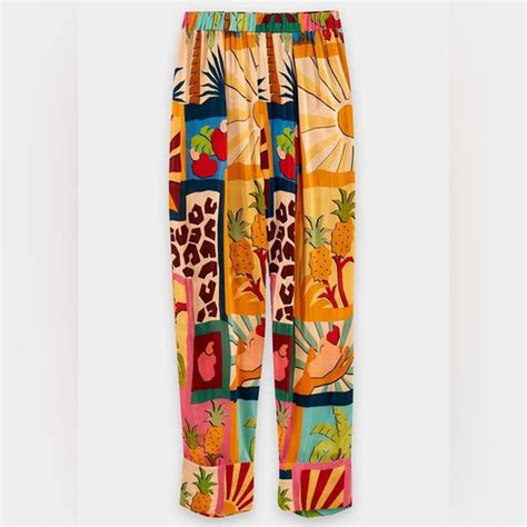 Farm Rio Pants And Jumpsuits Nwt Farm Rio Tropical Collage Pajama