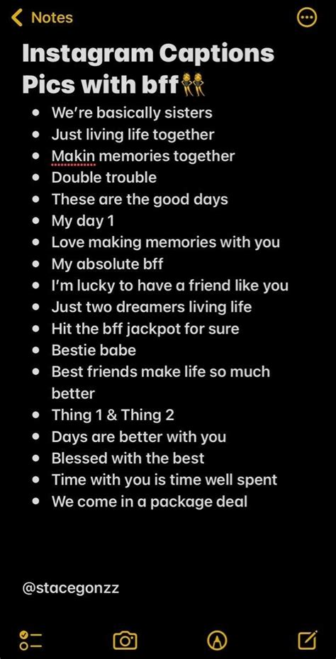 Bff Captions For Insta One Word Instagram Captions Instagram Quotes