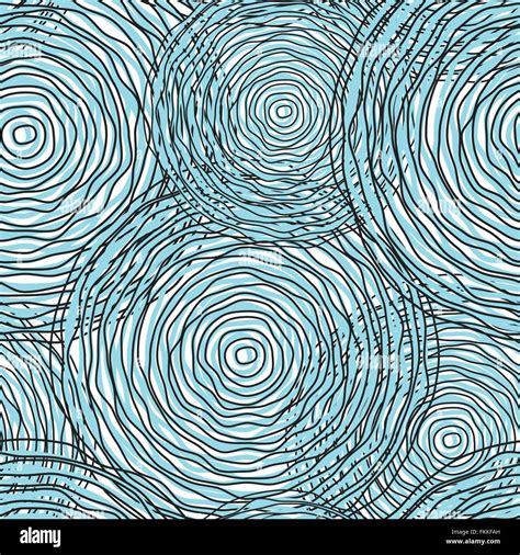 Blue Colored Circles Seamless Pattern Vector Illustration Stock Vector