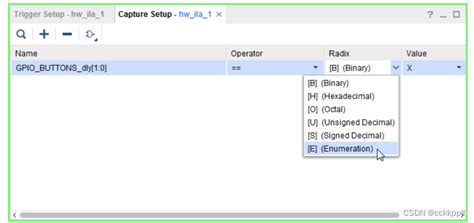 vivado 探针值枚举 trigger setup 和capture setup CSDN博客