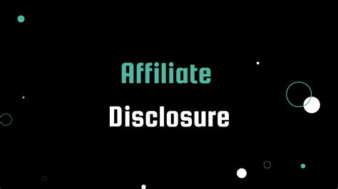 Affiliate Disclosure Tony Reviews Things