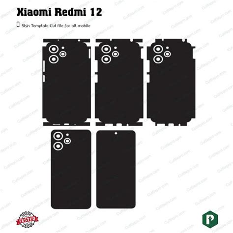 Xiaomi Redmi 12 Cut File Template Vector