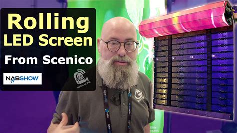 This Scenico Led Rolling Display Delivers A Low Profile Screen For Wall
