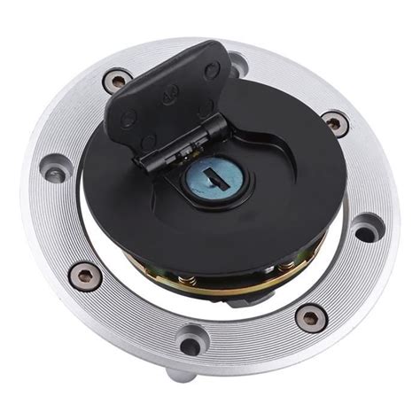 Couvercle De Réservoir D Essence Couvercle De Bouchon De Réservoir De Gaz En Aluminium Avec 2