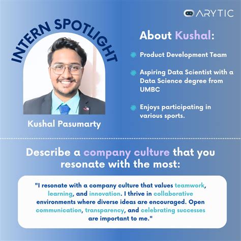 Intern Spotlight Meet Kushal Pasumarty Our Newest Product Development Intern Kushal Has A