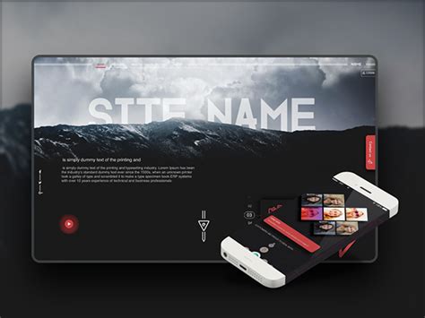 Dark Site UI Design On Behance Dark Site UI Design On Behance