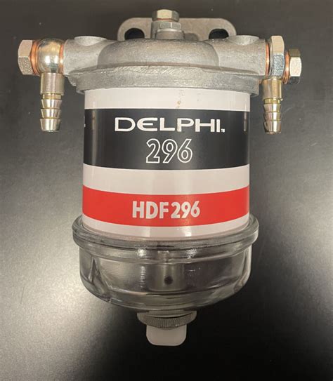 Cav 296 Delphi Diesel Fuel Water Trap 12 Unf Ports With 10mm Hose