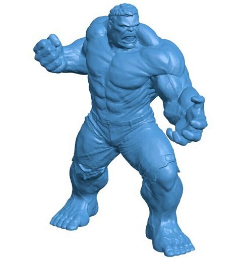 Stl File Hulk 🦸・3d Printing Template To Download・cults