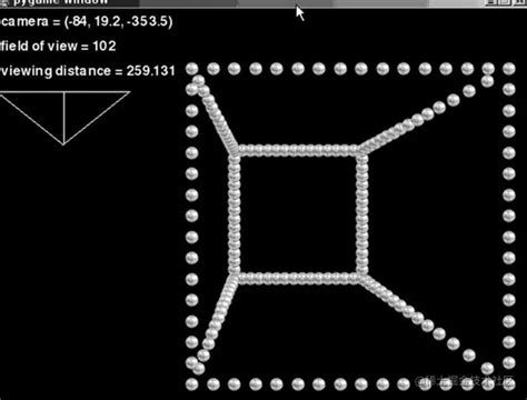 使用pygame 编写一个3d立方体你将看到一个立方体，由沿其边缘的许多球体图像组成。通过按光标键，您可以水平和垂直平移 掘金