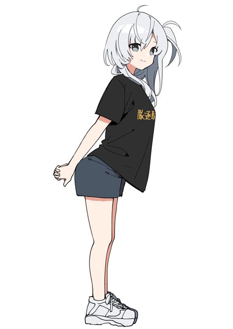 Safebooru 11sayuwan11 1girl Alternate Costume Arms Behind Back Bangs