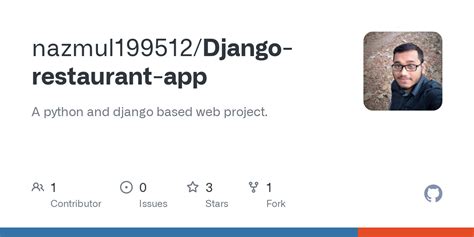 github nazmul199512 django restaurant app a python and django based