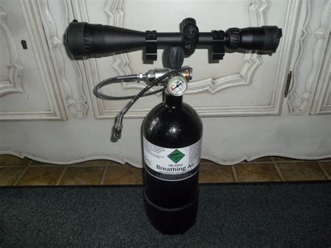 4 litre 300 bar dumpy air rifle fill bottle and milbro 4 5 x 18 x 44