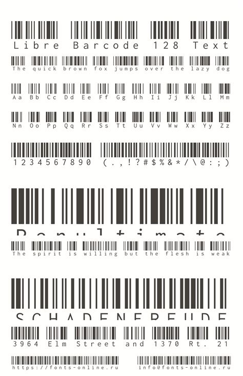 Libre Barcode 128 Text Font