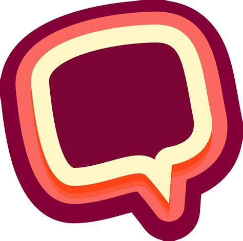 Bubble Speech Label PNG