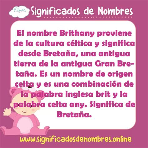 Significado de Brithany APODOS ORIGEN Y MÁS
