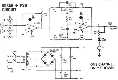 Mixer Audio Circuit Diagram
