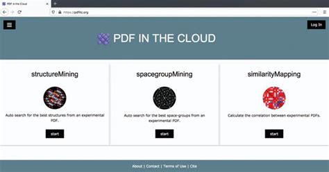 Iucr A Cloud Platform For Atomic Pair Distribution Function Analysis Pdfitc