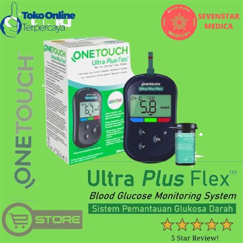 Jual Alat Onetouch Ultra Plus Flex Meter Free Strip One Touch Ultra
