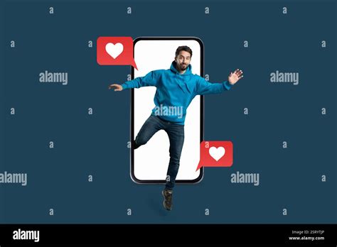 Connecting Through Technology With Messaging And Social Media Love