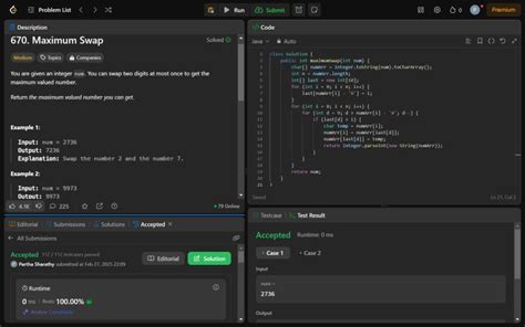 Partha Sharathy On Linkedin Leetcode Problemsolving Codingchallenge Day33