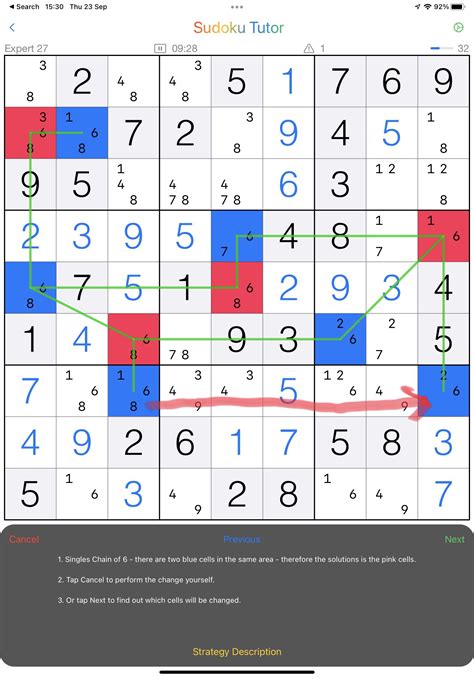 Chain Of 6 With Alternating Colours Why Is The Line I Drew Not Valid