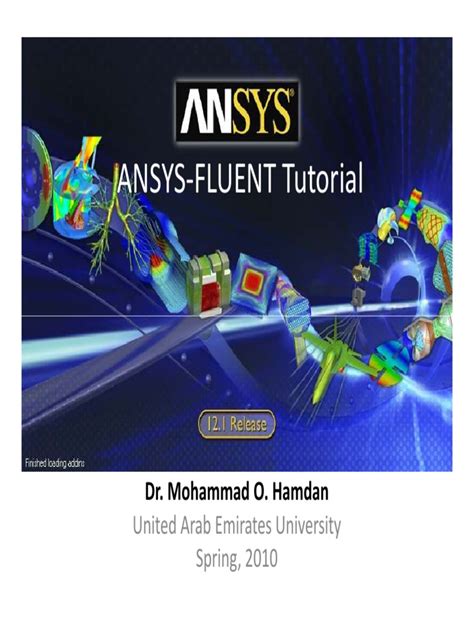 ansys fluent tutorial dr mohammad o hamdan cfdiran ir pdf