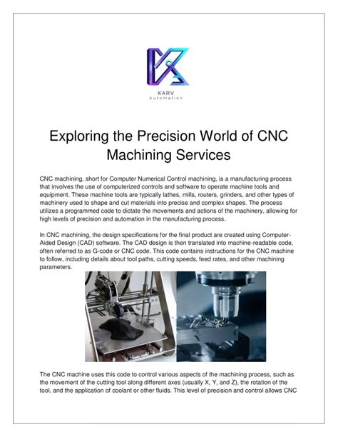 Ppt Exploring The Precision World Of Cnc Machining Services