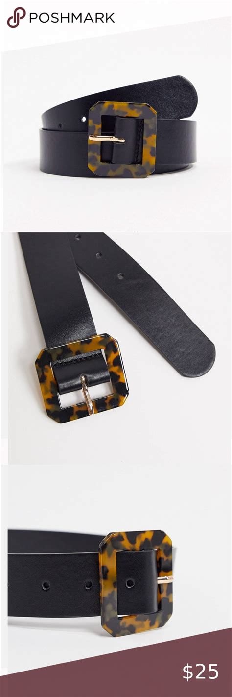 Black Belt Tortoise Shell Buckle